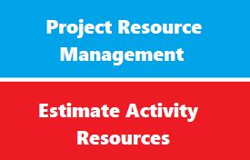 Project Resource Management Estimate Activity Resources Network Pioneers