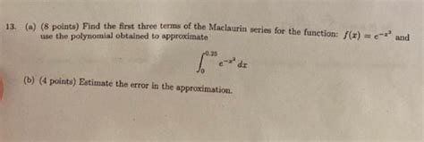 Solved 3 A 8 Points Find The First Three Terms Of The