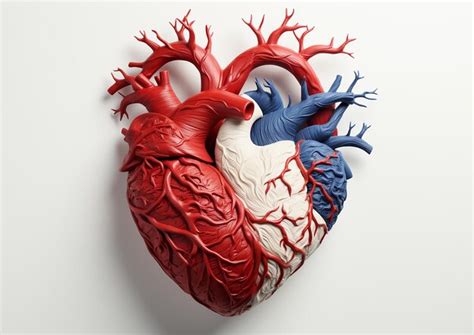 Abstracte Anatomie Symbool Hart Slagader Ader Vezel Wereld Hart Dag