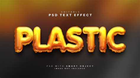 Plastic Gold Balloon 3D Glossy Text Effect 26525329 PSD