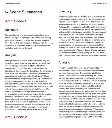 Macbeth Study Guide Teachmzantsi