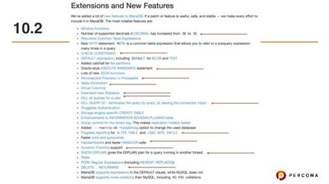 Differences Between Mariadb 103 And Mysql 80