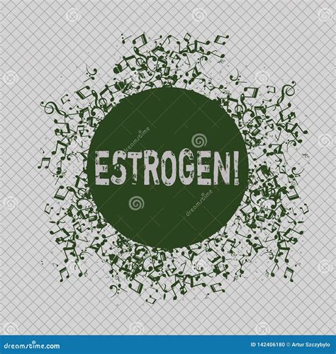Writing Note Showing Estrogen Business Photo Showcasing Group Of