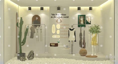 【服装店橱窗设计3d模型】 Vr北欧简欧自然风侘寂有灯光有贴图max2016服装店橱窗设计3d模型下载 Id1084587 免费3dmax模型
