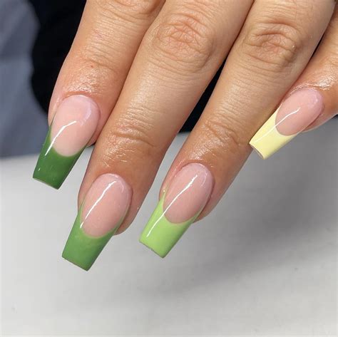 23 Olive Green Ombre Nails That Are Anything But Basic Nail Designs Daily