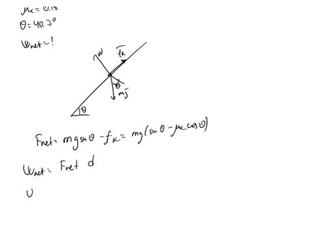 Solved A Block Of Mass M Moving Down An Inclined Plane As Shown In The Figure Has Mass M 4