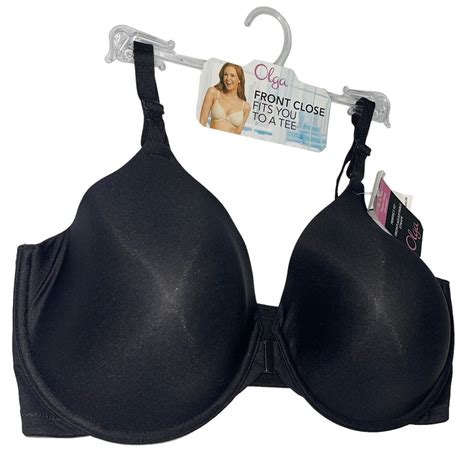 Olga To A Tee Front Closure Bra Underwire Contour Full Coverage T Shirt