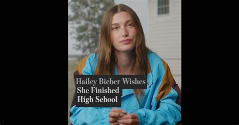 Hailey Bieber Didnt Finish High School Because She Was Lazy Watch