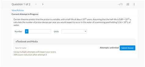 Solved Certain Theories Predict That The Proton Is Unstable Chegg Com