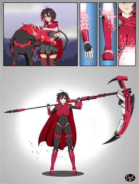 Comm Ruby Rose By Koniak007 On Deviantart Rwby Rwby Fanart Rwby Red