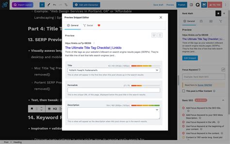 The Ultimate Title Tag Checklist Linkilo