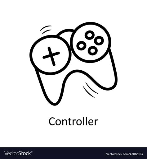 Controller Outline Icon Design Royalty Free Vector Image Controller Outline Icon Design Royalty Free Vector Image