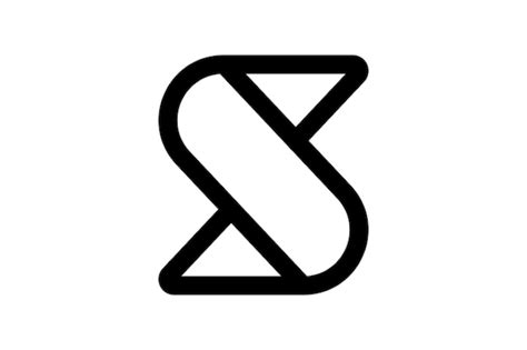 Striking Monochrome Geometric Symbol With Intersecting Lines Jiffy Designs