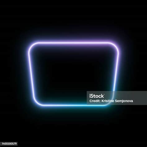 추상 네온 프레임 파란색과 분홍색 광선 벡터 일러스트 레이 션 0명에 대한 스톡 벡터 아트 및 기타 이미지 0명 간판 검은색 Istock