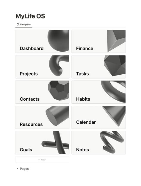 Notion Second Brain My Life Os Template