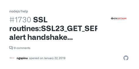 Ssl Routines Ssl Get Server Hello Sslv Alert Handshake Failure Deps Openssl Openssl Ssl
