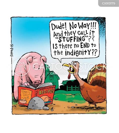 Turkey Stuffing Cartoon