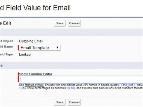 Default Email Template Salesforce Lightning Creating Email Action Using Template Williamson