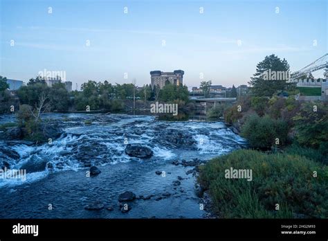 Spokane Falls Is The Name Of A Waterfall And Dam On The Spokane River