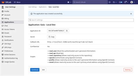 Gitlab Integration Gaia Documentation
