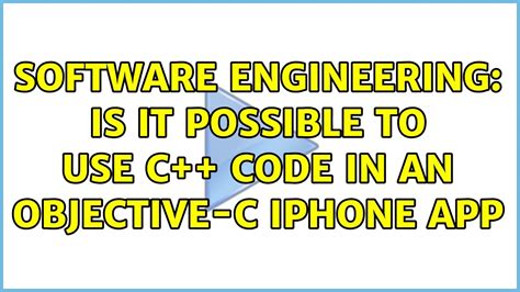 software engineering is it possible to use c code in an objective c