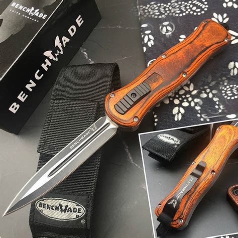 Double Action Safety Tactical Auto Knife Straight Out Automatic Knife