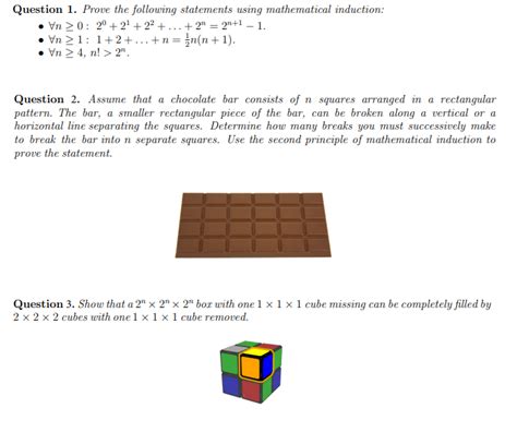Solved Question 1 Prove The Following Statements Using