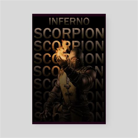 Inferno Scorpion Mortal Kombat An Art Print By Sachin Bhandari Inprnt