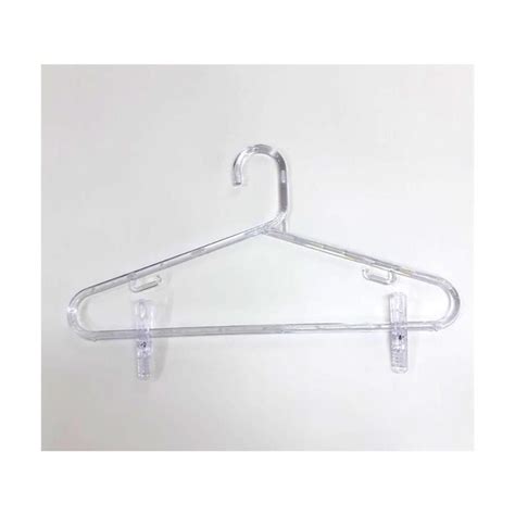 Cabide Acrílico Com Presilha Kit Com 50 Unidades Cabides E Cia
