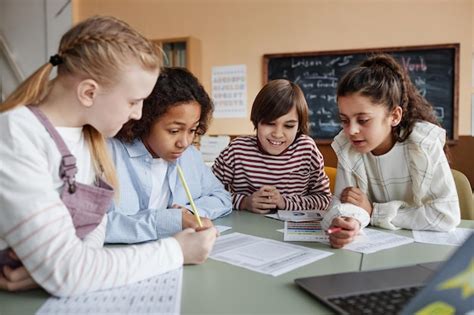 Premium Photo Middle School Students Doing Task In Class