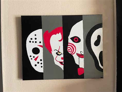Horror Movie Villains Halloween Canvas Art Mini Canvas Art Canvas