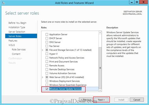 How To Install Wsus For Sccm Sup Role Configmgr