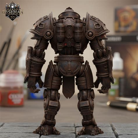 🎲 Guardian Mecha Infernal Armor Sentinel Stl For 3d Printing Dark