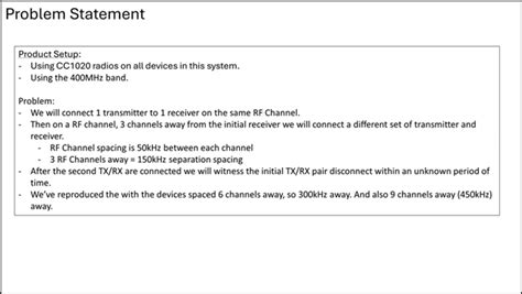Cc1020 Rf Interference Disconnecting Devices Sub 1 Ghz Forum Sub 1 Ghz Ti E2e Support Forums