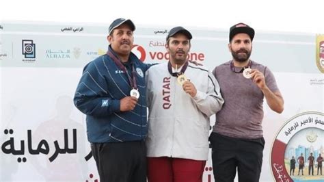 سعيد أبو شارب يحصد الذهب في بطولة أمير قطر للرماية