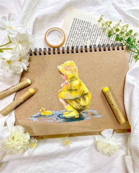 Ruha 공식계정 On Instagram 🐤🐤곧 장마가 시작된대요🐤🐤 🐤우비말고 꼭 우산 챙기세요💛 Hwawonkr Hwawonoilpastel 그림스타