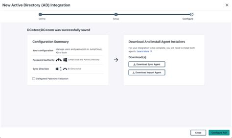 Configure ADI Manage Users Groups And Passwords In AD And JumpCloud