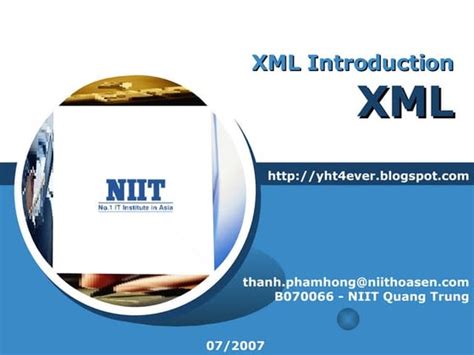 Sgml And Xml Ppt