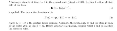Solved Problem Regarding Time Dependent Perturbation Theory