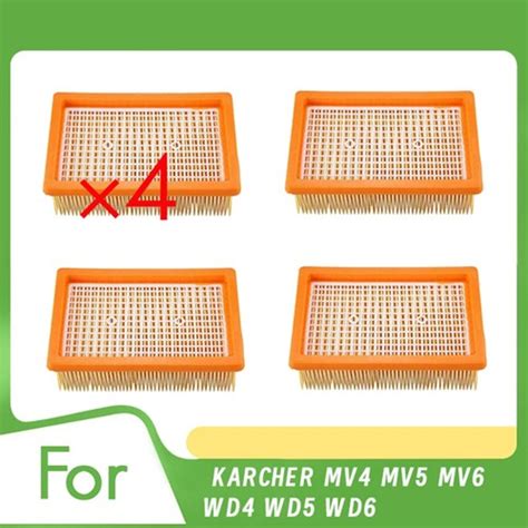 4 Filtres Hepa 2 863 005 0 Pour Aspirateur Pour Mv4 Mv5 Mv6 Wd4 Wd5 Wd6