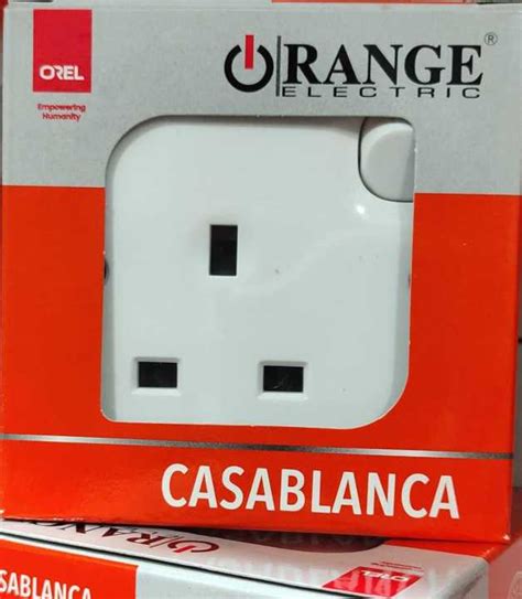 Orange Casablanca 13a Socket 13a Plug Square Pin Plug Daraz Lk