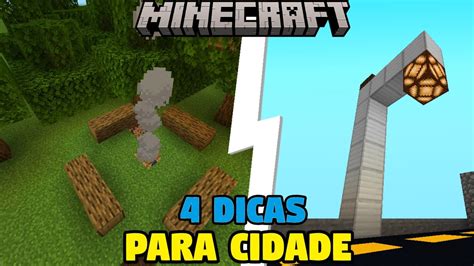 4 Dicas De ConstruÇÃo Para Cidades No Minecraft Minecraft Youtube