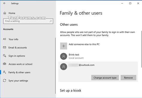 Add Local Account Or Microsoft Account In Windows Tutorials