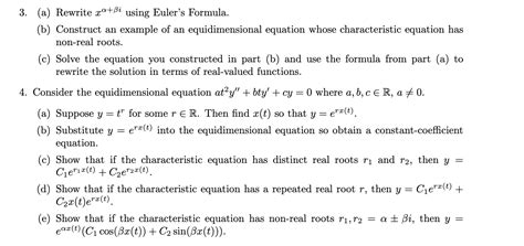Solved Give An Example Of An ODE Satisfying Each Of The Chegg Com