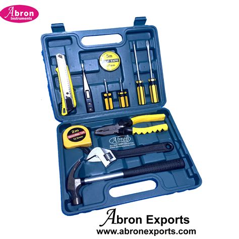 Tools Kit Electric Senior Physics Lab Screwing Divers Plier Hammer Tester Cutter Tape Measuring