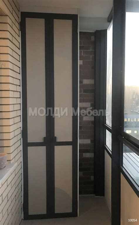 Угловой шкаф на балкон купить в Москве от производителя МОЛДИ Мебель