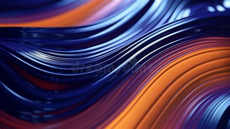 3d Fluid Abstract Technology Background Generative Ai Stock Illustration Illustration Of