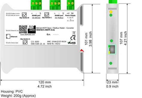 Bacnet Mstp Slave Modbus Master Converter Eltecono