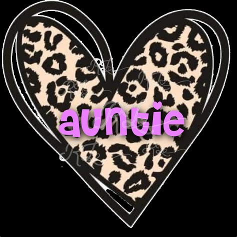 Auntie Heart Png Etsy