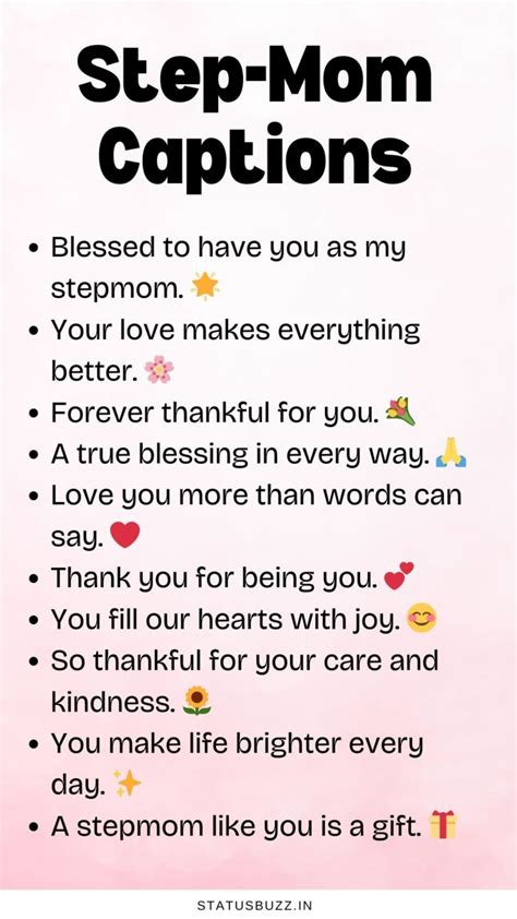 160 Step Mom Captions And Quotes For Instagram Statusbuzz
